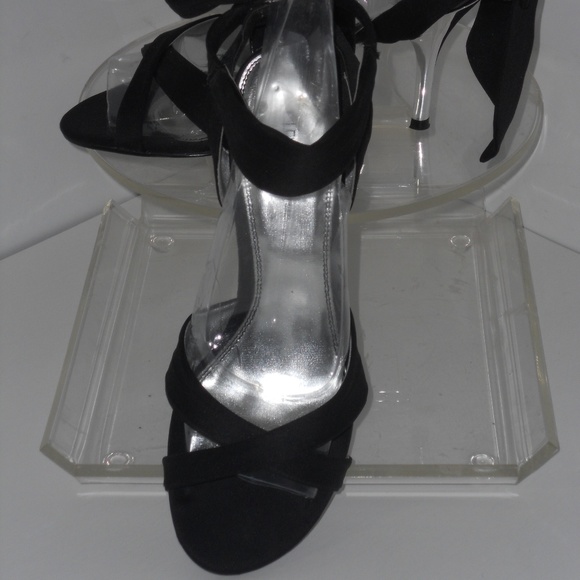FIONI Clothing | Shoes | Fioni Black Evening Classic Sandals Size 95 ...